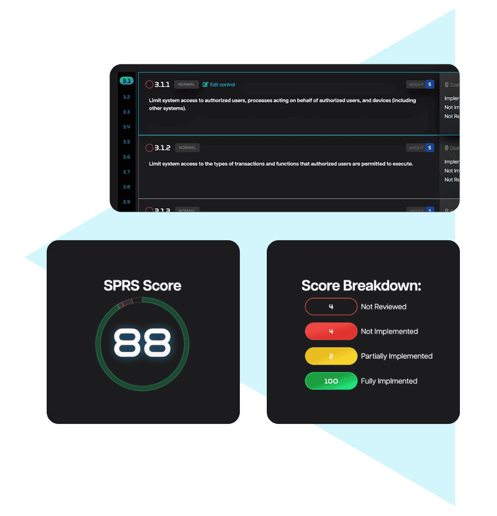 CMMC Compliance Dashboard | Camelot Secure